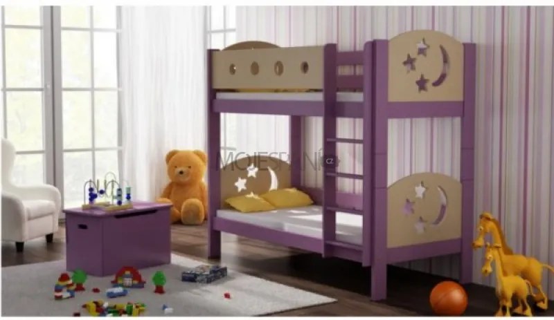 Abart Patrová postel Pina 180/80 cm fialová