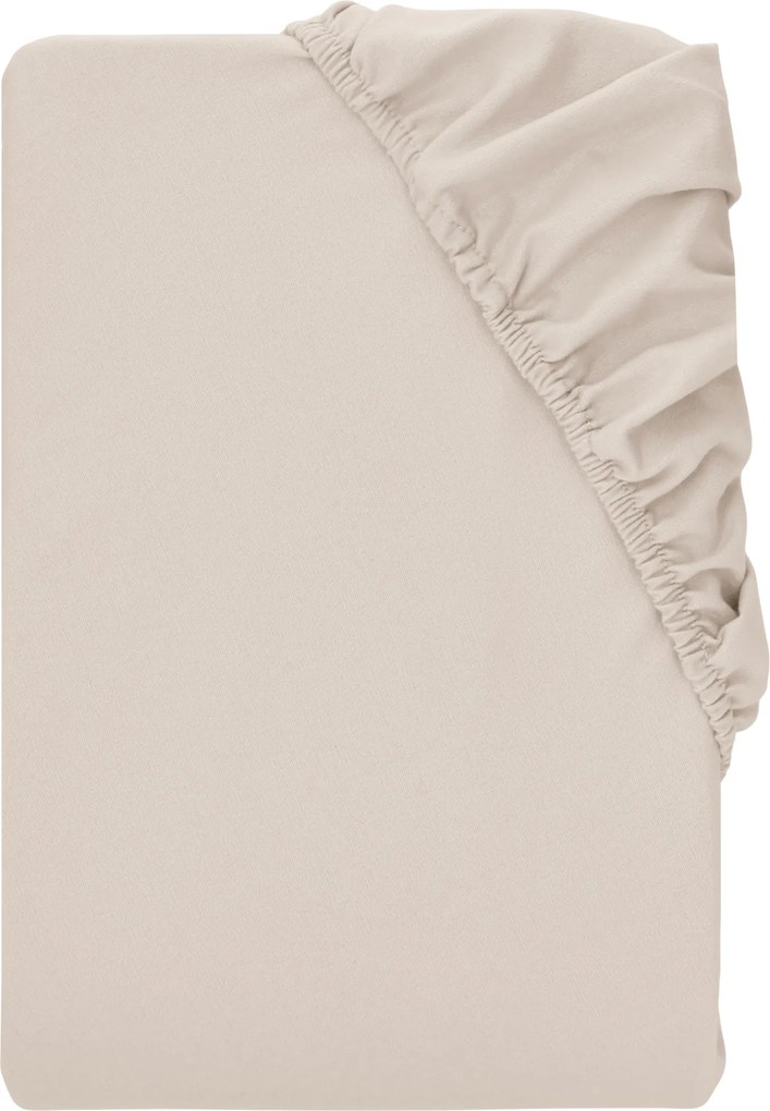 Livarno® Napínací prostěradlo z jemného flanelu, 90-100 x 200 cm (béžová)