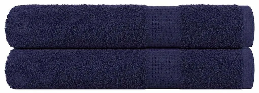 Saunové osušky FROGN 2 ks tmavě modré 80x200 cm 360 g/m² 136791
