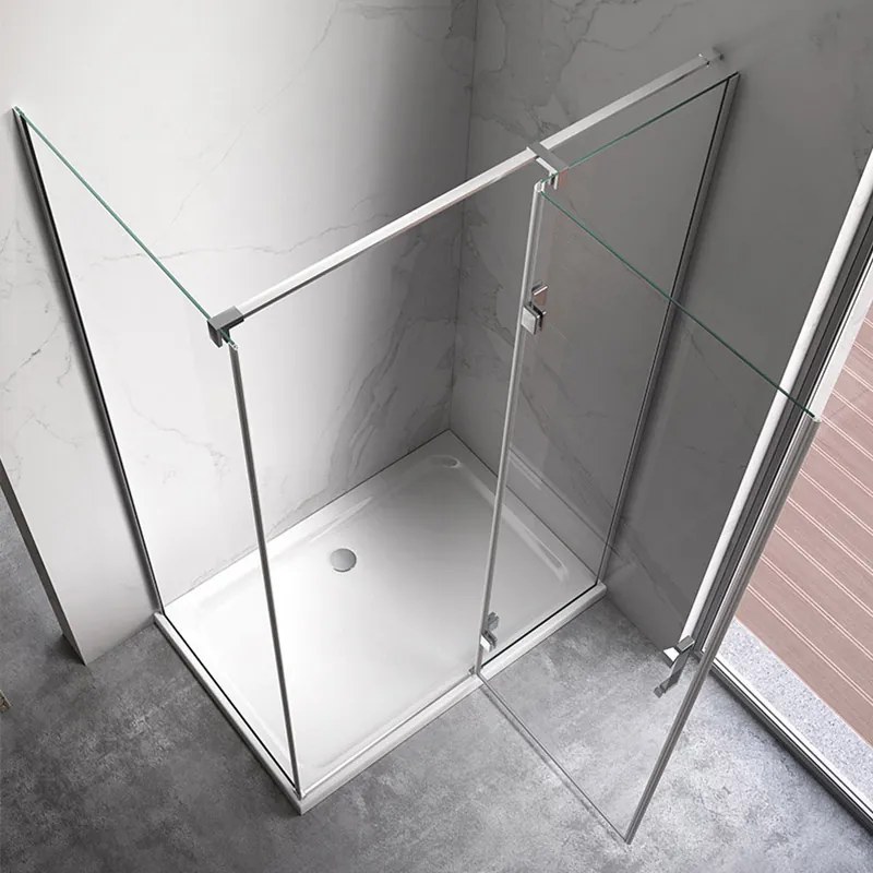 BPS-koupelny Obdélníkový sprchový kout HYD-OK02 110x80 chrom/transparent