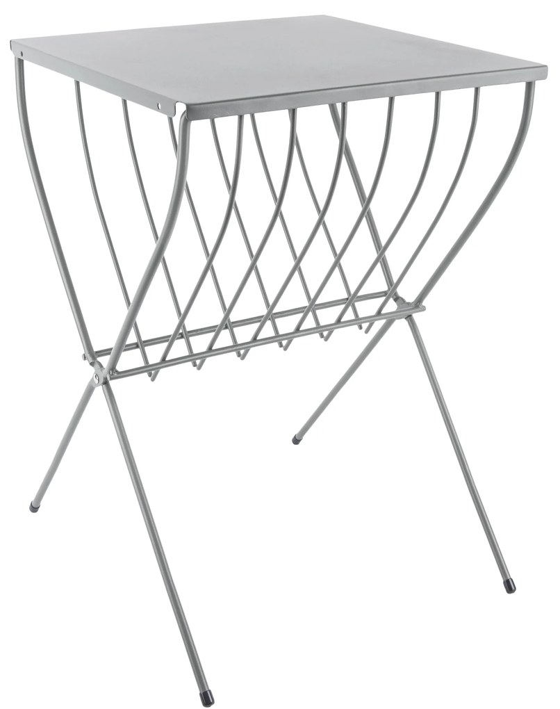 Select Time Šedý kovový odkládací stolek Ropon