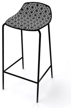 Gaber Plastová barová židle Alhambra Barva kostry bílá kostra Barva plastu Gaber černá - bílá
