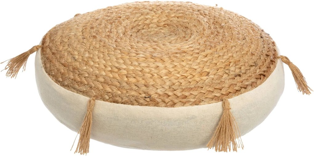 Polštář na sezení na podlaze RITUAL, Ø 38 cm, juta