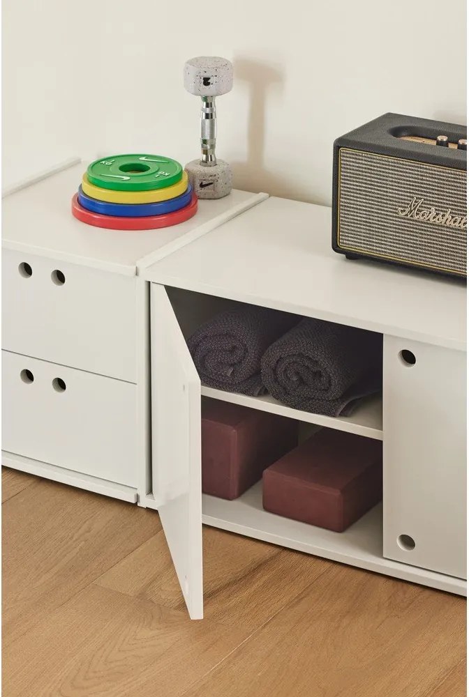 Krémový TV stolek 157x42x40 cm Wally – Teulat