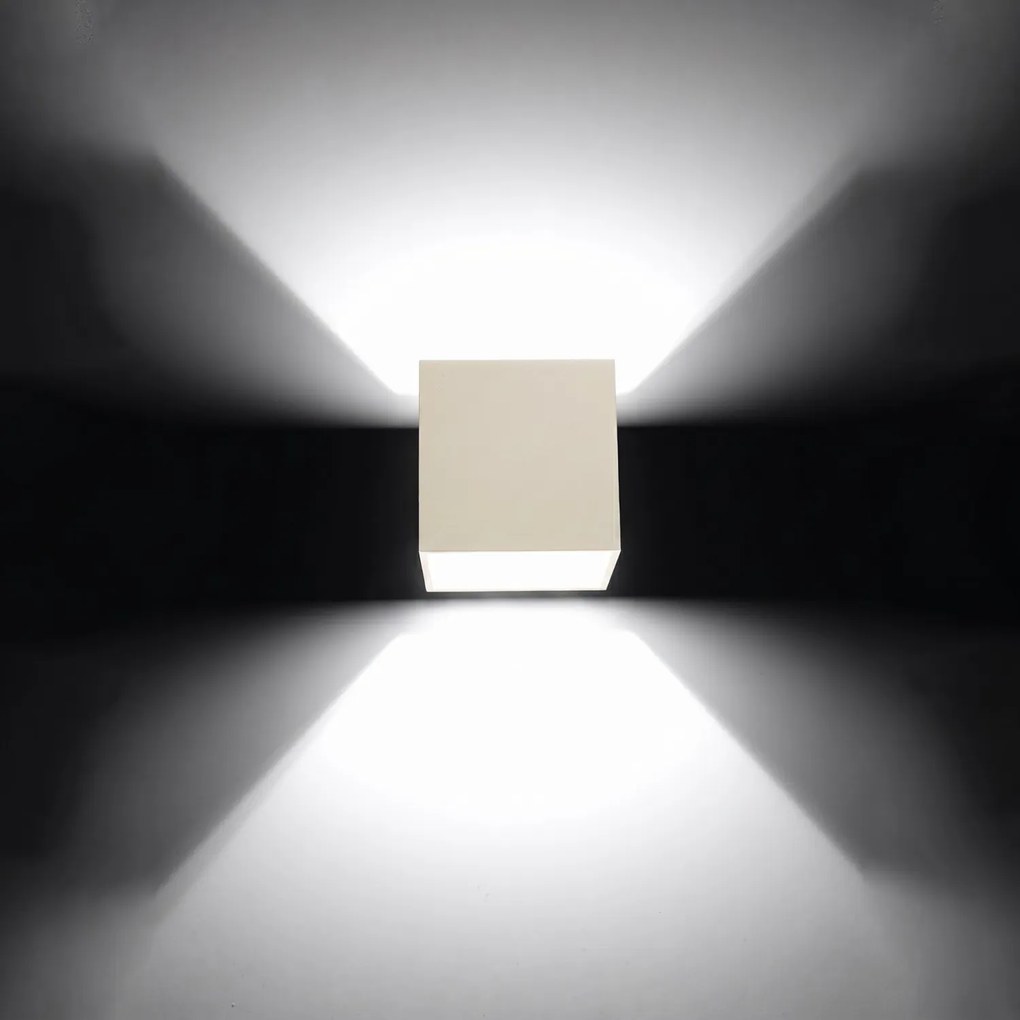 Sollux Lighting Nástěnné svítidlo QUAD 1 béžové