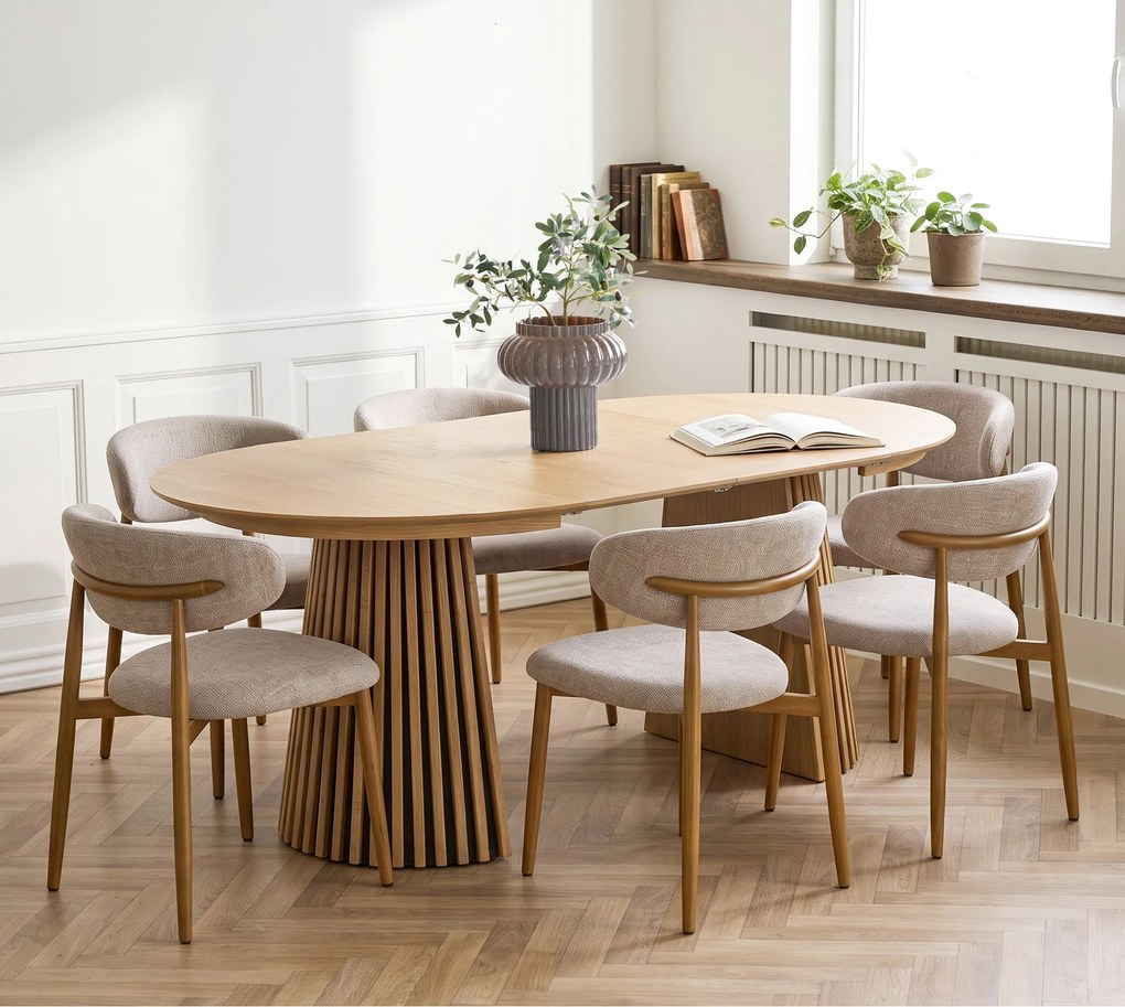 House Nordic Jídelní set OSAKA AND LEVANTO 120×120 cm 7771005-S