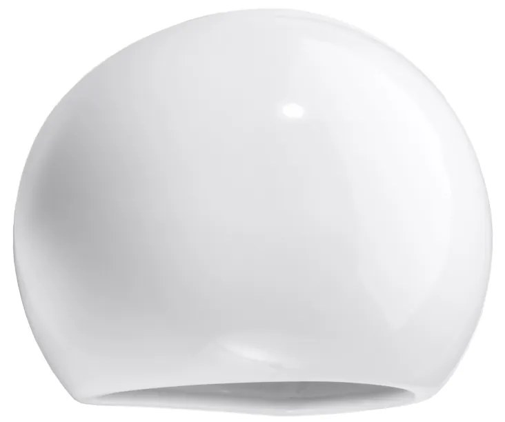 Nástěnné svítidlo Globe, 1x bílé keramické stínítko, b