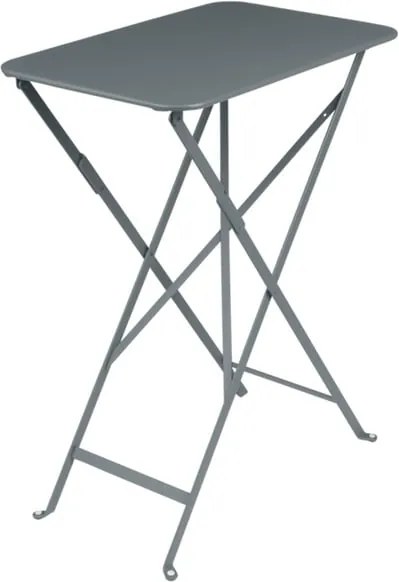 Šedý zahradní stolek Fermob Bistro, 37 x 57 cm