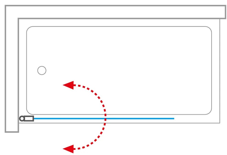 Roltechnik Outlet Vanová zástěna iBATH FOLD PRO Varianta: šířka: 81 cm - (iBATH_FOLD_PRO-810 - 4000776), Barva profilů a typ výplně: profily: bílá, výplň: transparent