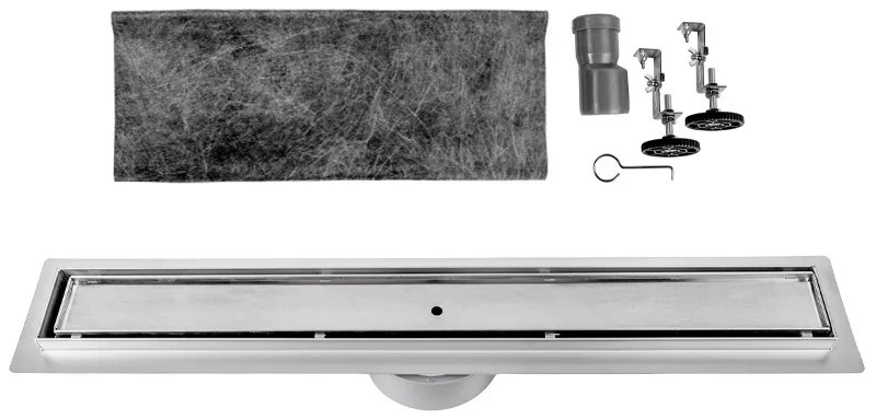 BPS-koupelny Sprchový odtokový žlab 2in1 DL02  100 cm, satén