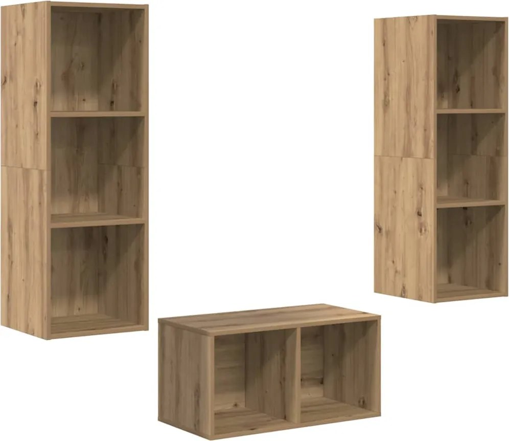 Sestava TV skříněk Artisanový dub Kompozitní dřevo 3393365
