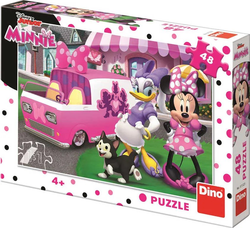 DINO Puzzle Disney Minnie a Daisy 48 dílků 26x18cm skládačka v krabici dn371323