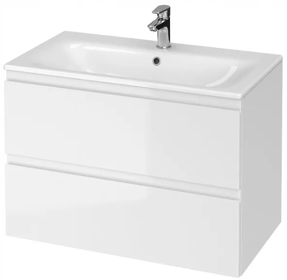 Cersanit Moduo, závěsná skříňka + umyvadlo 80cm, bílá, S801-316-DSM