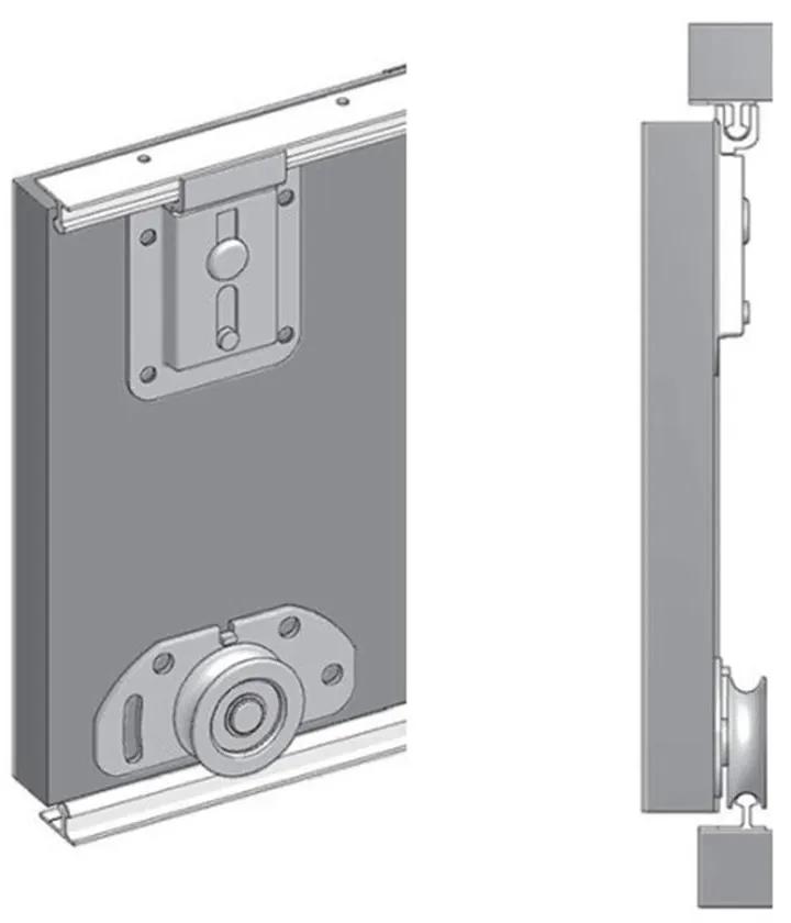 Šatní skříň Tapi 2 | 100 cm | bílá | panel z bílé ekokůže
