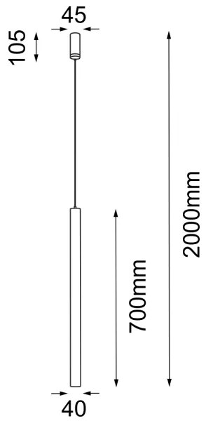 Shilo 7573 - Lustr na lanku YABU 1xGU10-MR11/15W/230V bílá