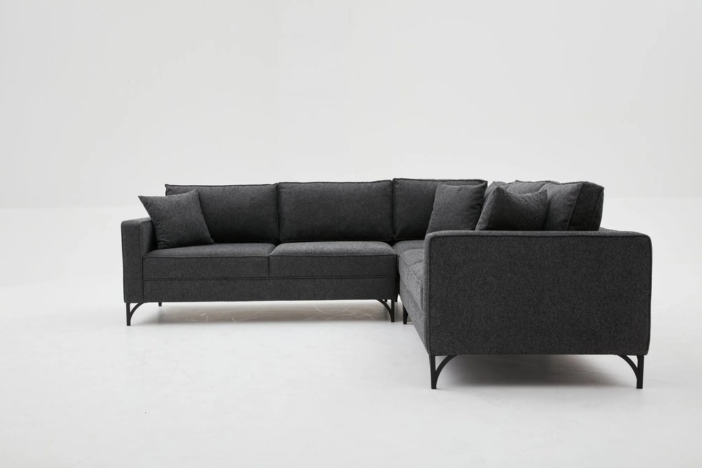 Hanah Home Rohová pohovka BERLIN antracitová 258 cm