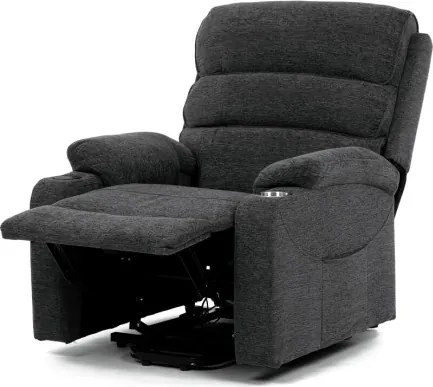 Polohovací křeslo šedé, elektrické TV-S8348 GREY2