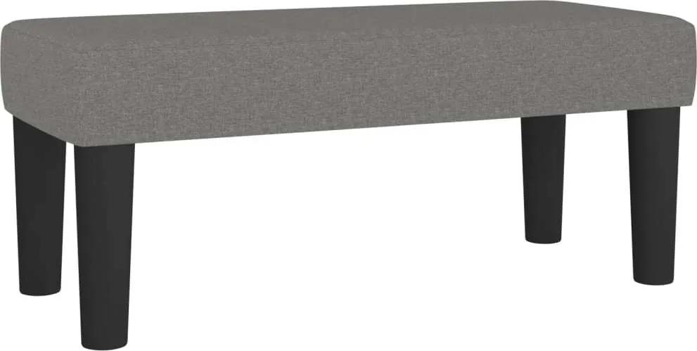 vidaXL Box spring postel s matrací 90x200 cm textil [3136490] Barva: Tmavě šedá