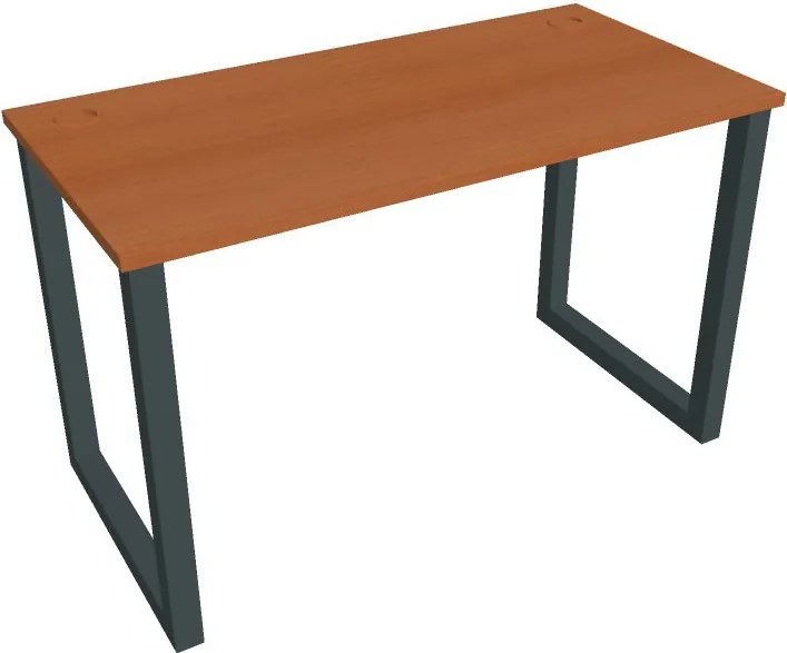 Kancelářský pracovní stůl Hobis UEO 1200, bílá RAL 9016, deskabuk