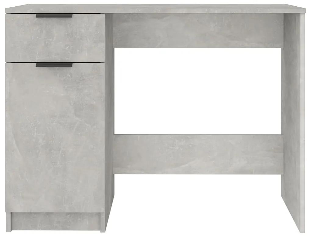 Psací stůl betonově šedý 100 x 50 x 75 cm kompozitní dřevo - Default Title