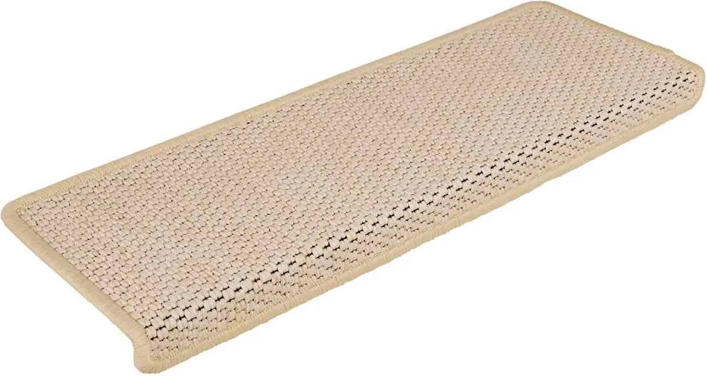 Samolepící nášlapy na schody vzhled sisal 15 ks 65x21x4 cm Berber 326893
