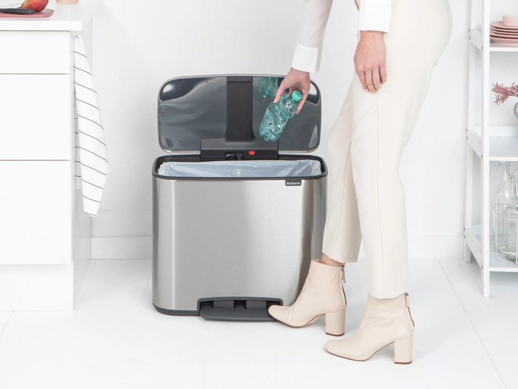 Brabantia BO pedálový koš matná ocel otiskuvzdorná
