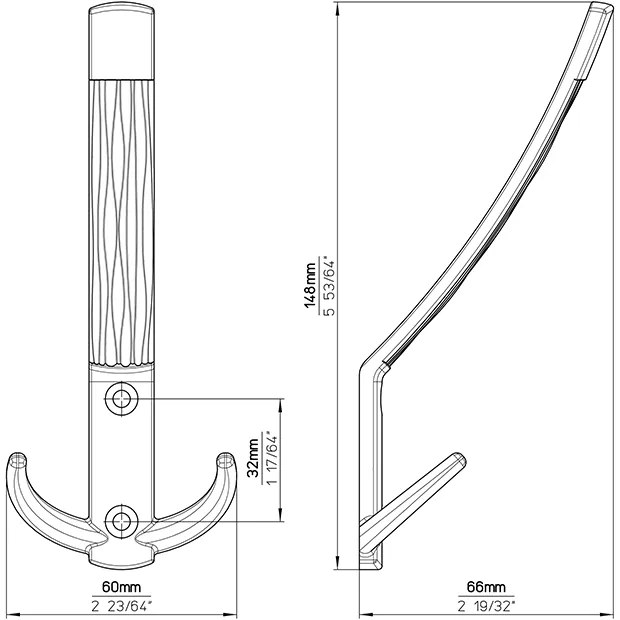 Siro Nábytkový věšák VILMA starostříbro