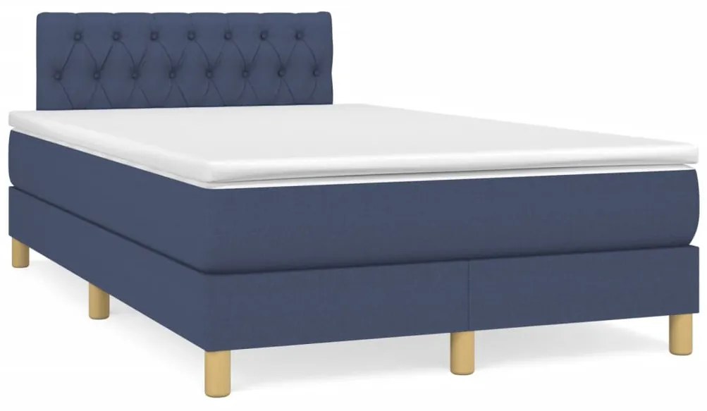 Box spring postel s matrací černá 120x190 cm textil 3269799