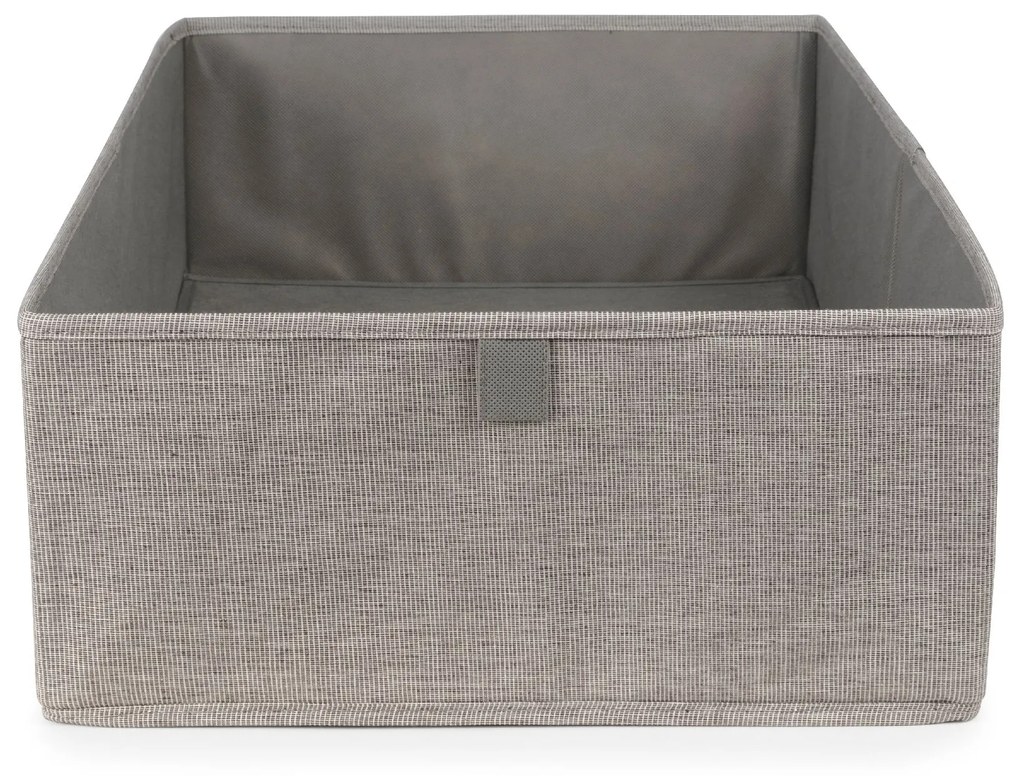 Úložný box Compactor Oxford 36 x 42 x 16,5 cm, polyester, šedo-béžový