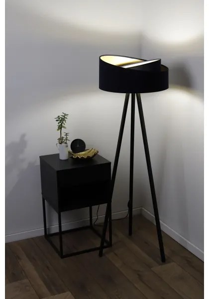 Stojací lampa GALAXY 1xE27/60W/230V černá/wenge