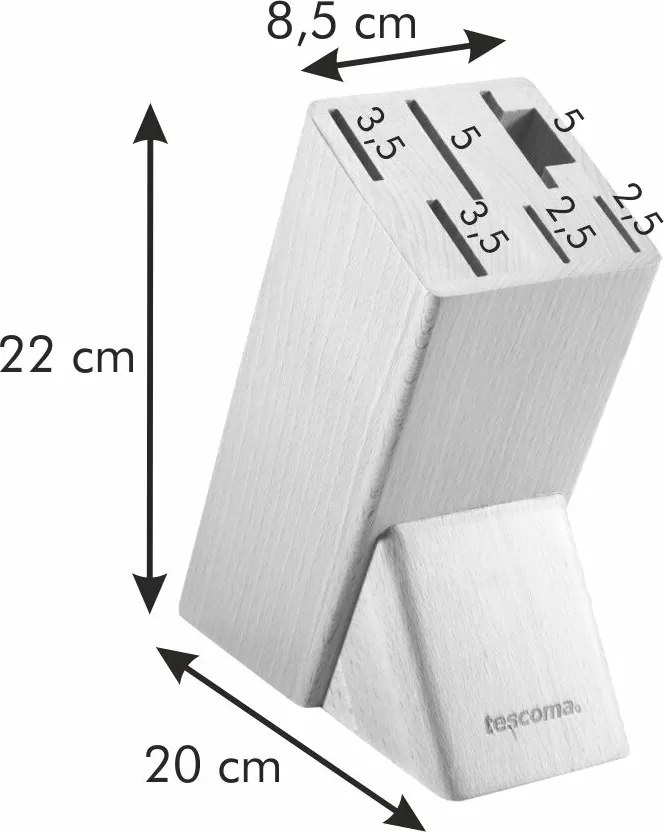 Blok NOBLESSE pro 6 nožů, nůžky na drůbež / ocílku, S