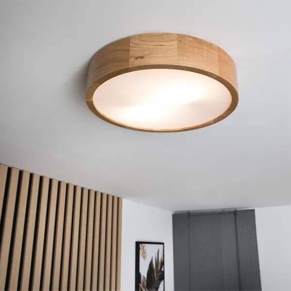 Brilagi - LED Stropní svítidlo CARVALHO 2xE27/15W/230V dub pr. 37,5 cm