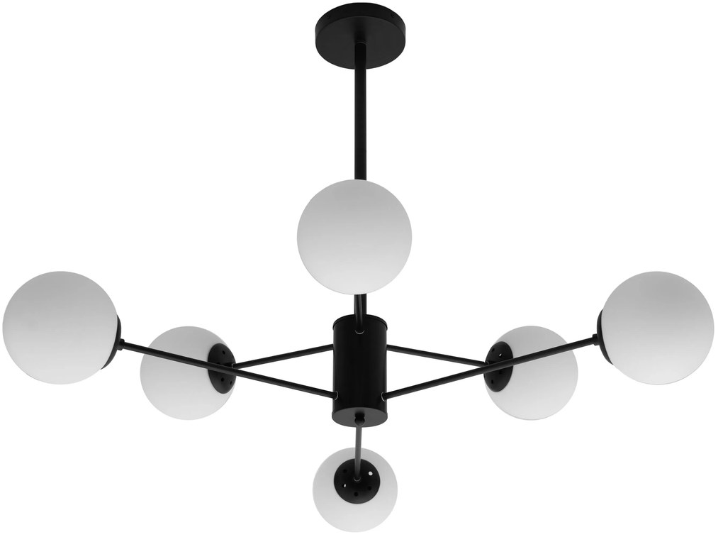 Toolight - Závěsné svítidlo 6xE27 APP262-6C, černá, OSW-05018