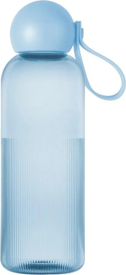 Světle modrá cestovní lahev z recyklovaného plastu 600 ml Ture – Sagaform