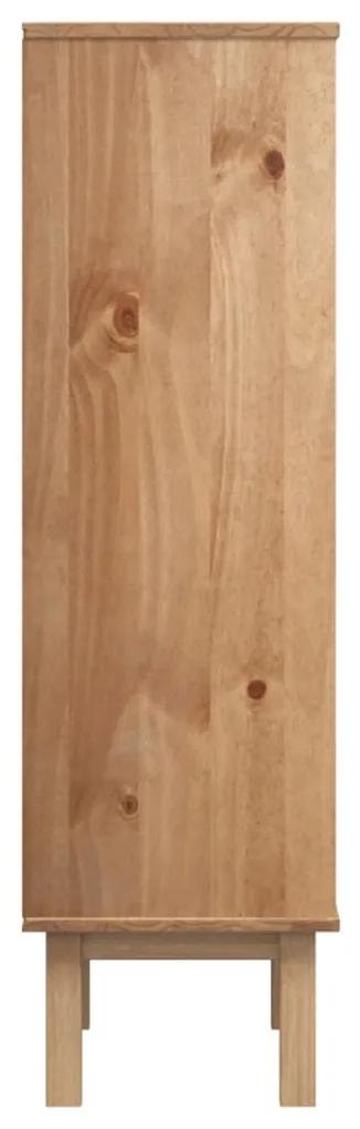 Botník OTTA se 3 zásuvkami - masivní borové dřevo | hnědá/šedá