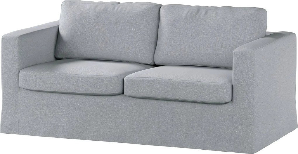 Potah na pohovku IKEA Karlstad 2-místná , nerozkládací, dlouhý barva šedá látka pletený vzor