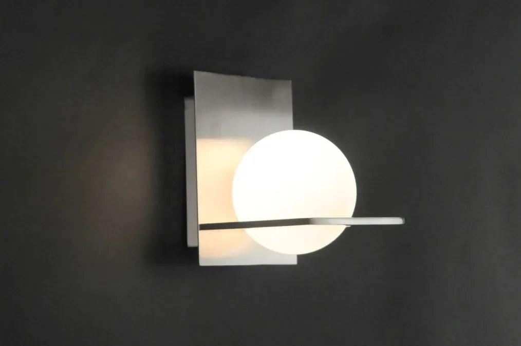 Nástěnné designové skleněné svítidlo Lune