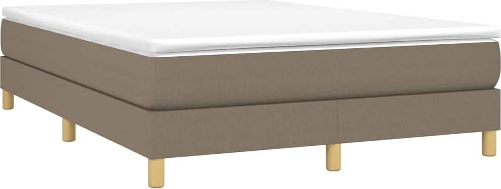 Rám postele s boxspringem taupe 140 x 200 cm textil 3120618