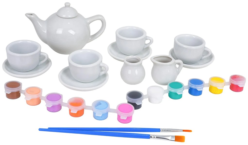 RKToys Keramická čajová sada na malování
