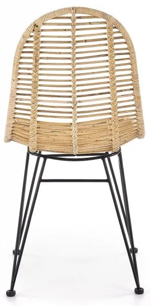 Zahradní židle PAULO – přírodní ratan, ocel