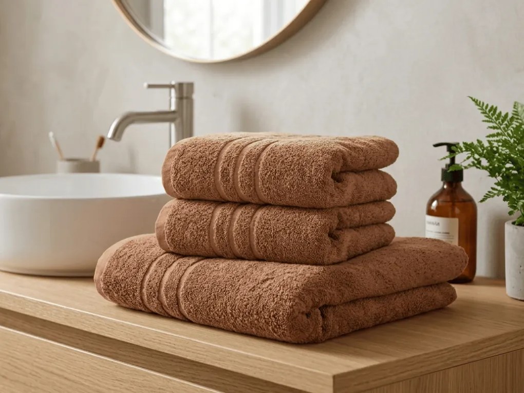 Ručník Classic 50 x 100 cm hnědý, 100% bavlna