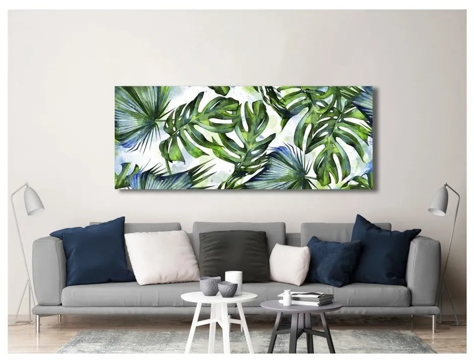 Obraz Styler Canvas Greenery Tropical, 60 x 150 cm
