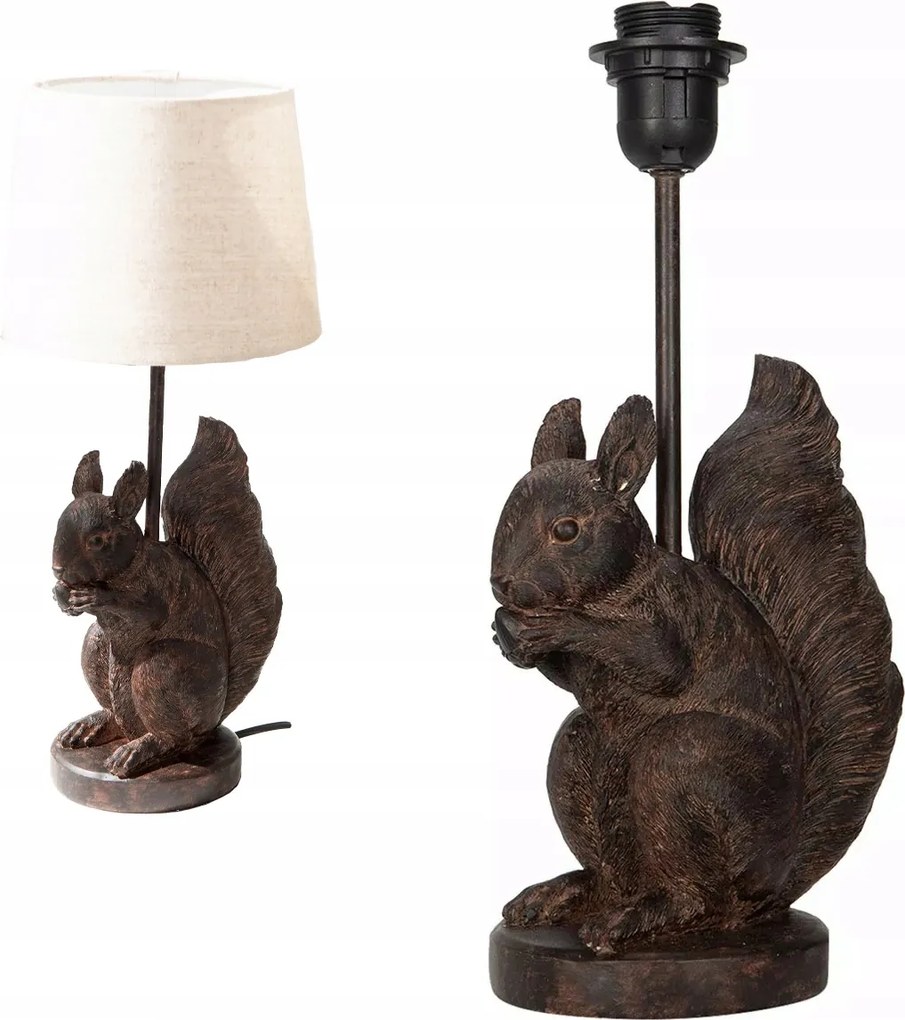 Stolová Lampa Stolová Noční E27 lampička hnědá 35 cm boho ozdoba