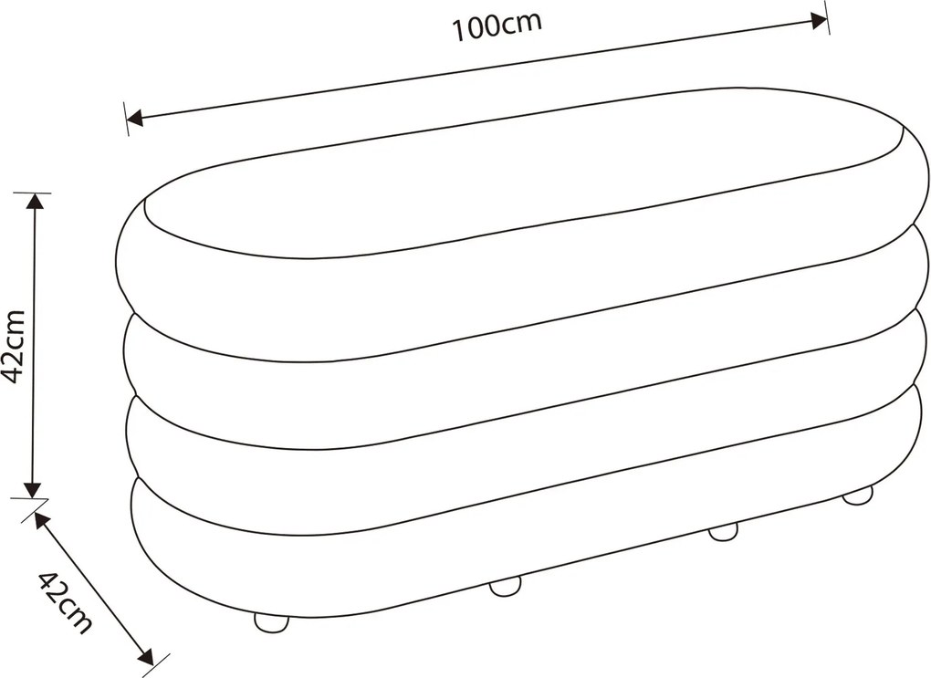 Taburet Puffo I moka