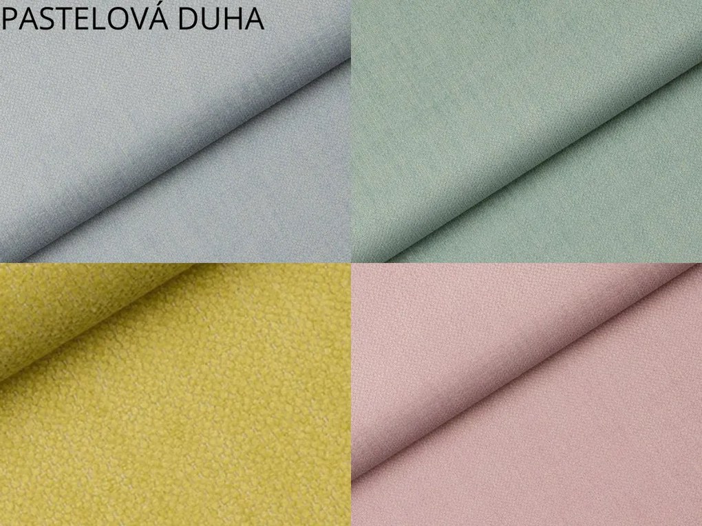 MINKO Čalouněné dětské jednolůžko RAINBOW Zvolte barvu: Pastelová, Zvolte rozměr: 90x200 cm