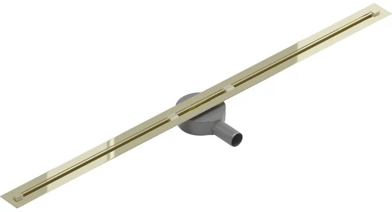 Mexen Flat 360° Super Slim lineární odtok rotační 110 cm, Zlatá - 1551110