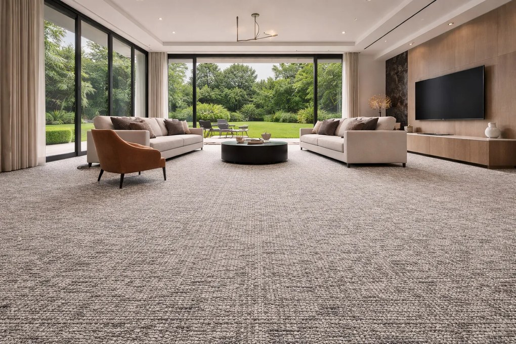 Spoltex, Metrážový koberec Optik 17 Šedý, na míru, šíře 4m,5m, šedá, filc, chodba / předsíň