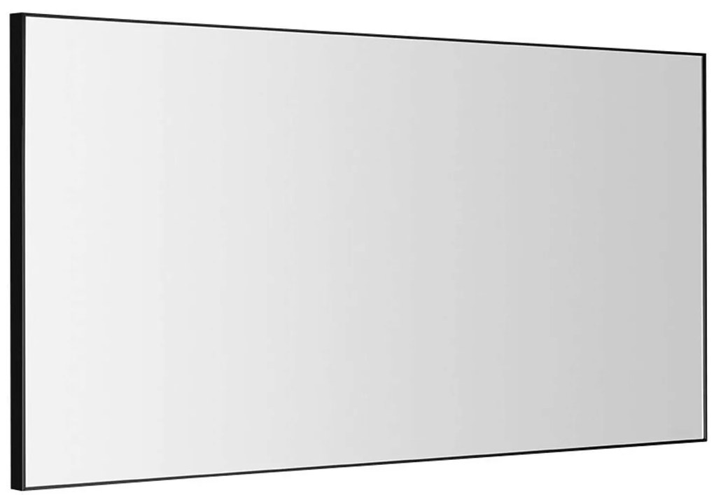 Sapho - Zrcadlo Arowana v rámu, 120x60 cm, černá mat AWB1260