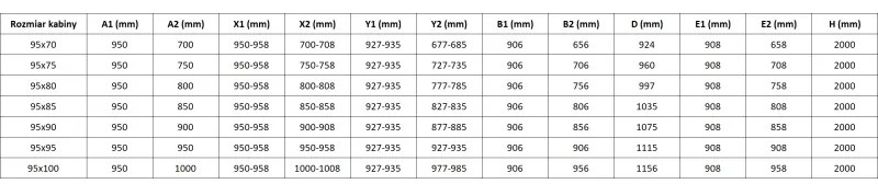 Mexen Lunar-B Duo, výklopný sprchový kout 95 x 90 cm, 8mm čiré sklo, zlatý profil, 832-095L-090P-50-00