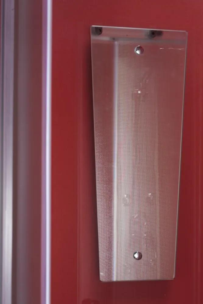 Olsen Spa Čtvrtkruhový sprchový box GRANADA BARVA rámu - Chrom/Leštěný hliník (ALU), Rozměr A - 90 cm, Rozměr B - 90 cm, Vanička HL - Bez vaničky OLBGRA90CMBV